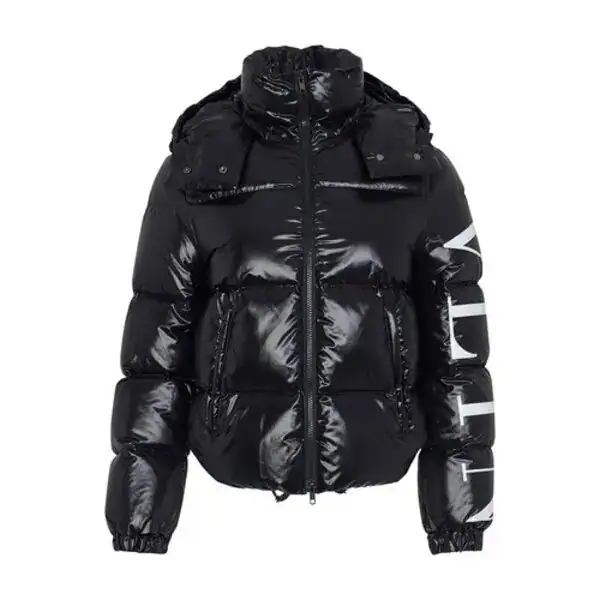 Valentino Garavani Vltn Puffer Jacket - Nero Bianco | Editorialist